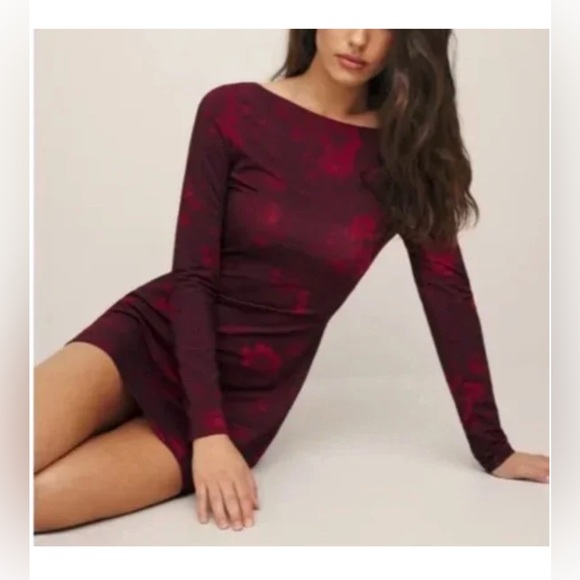 Reformation | Dresses | Reformation Jaelynn Knit Mini Dress Sanguine ...